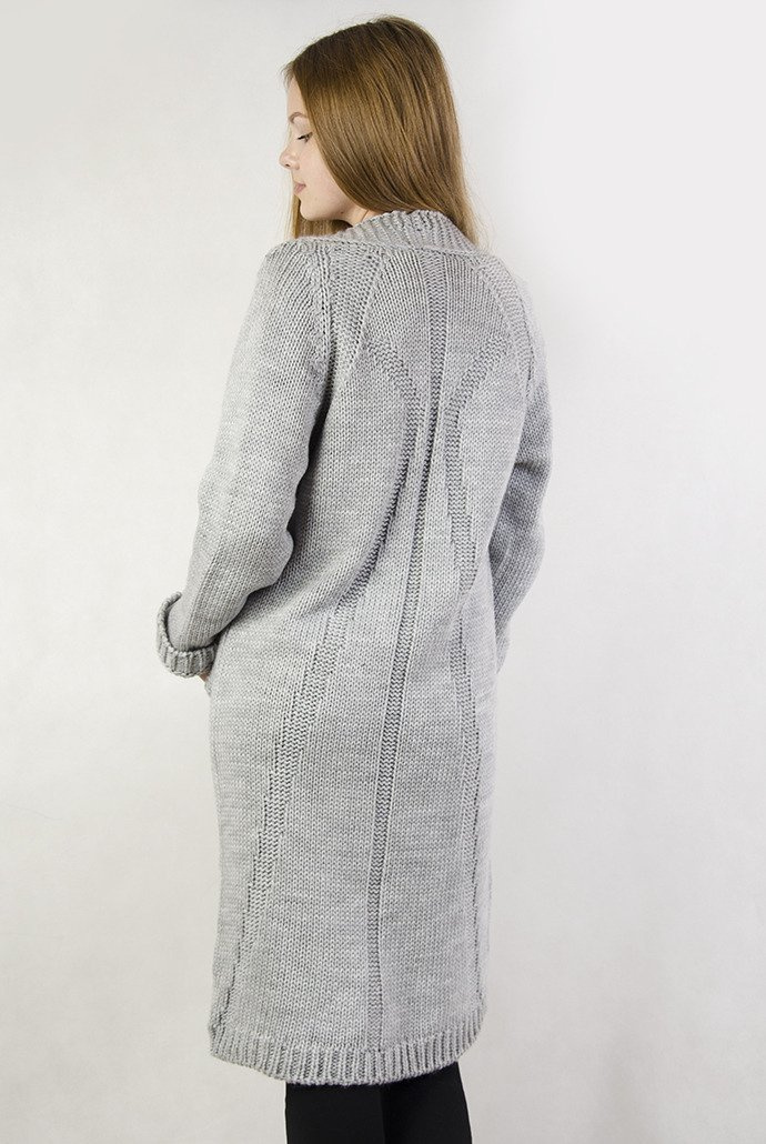 Długi sweter typu narzuta - Olika